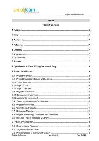 Project Management Plan Template | DOC