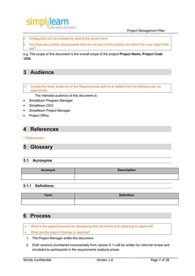Project Management Plan Template | DOC