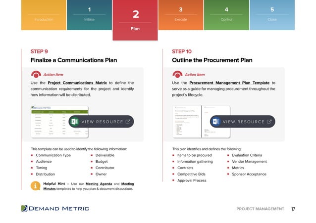 Project Management Playbook | PDF