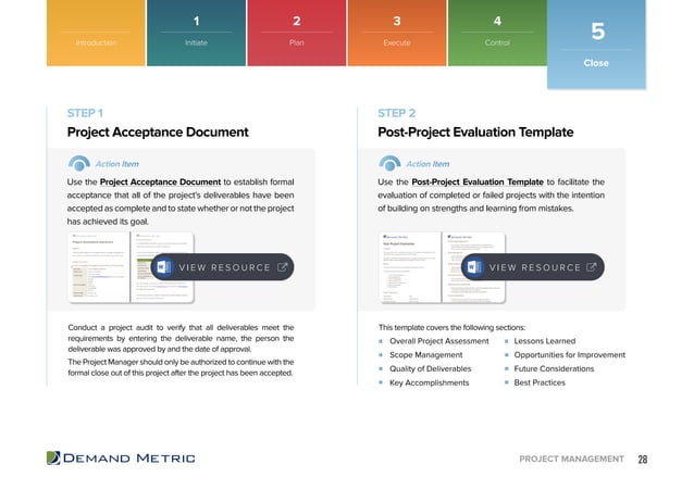 Project Management Playbook | PDF