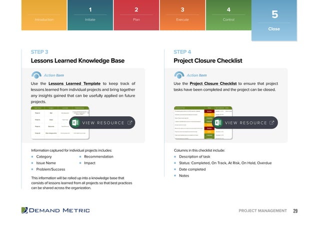 Project Management Playbook | PDF