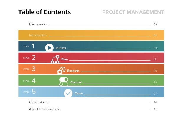 Project Management Playbook