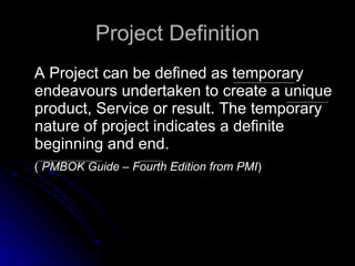 Project Management, Pmi Perspective | PPT