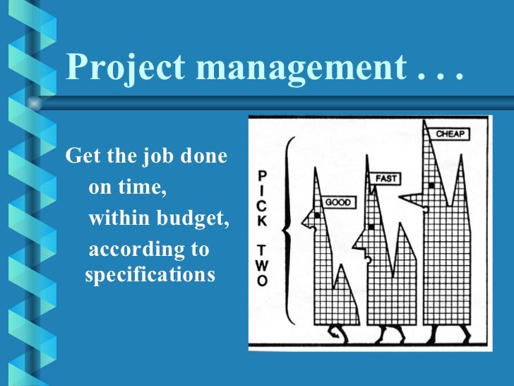 Project management presentation
