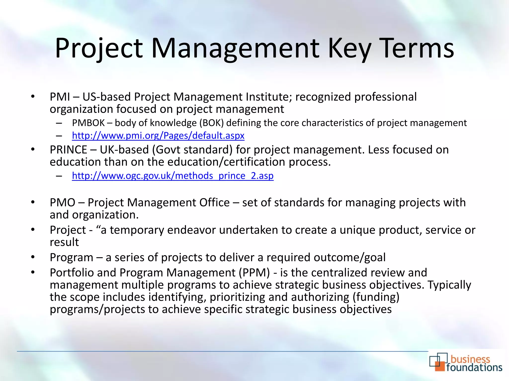 Project management primer | PPT