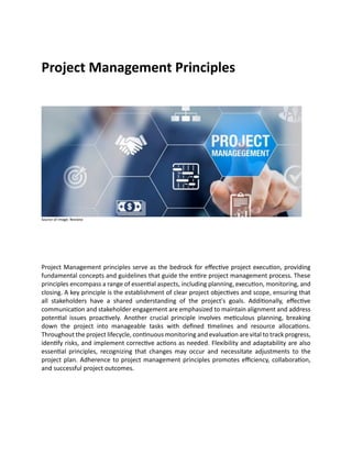 Project Management Principles: Key to Success | PDF