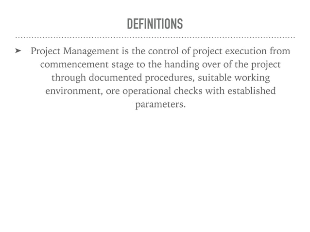 Project Management Procedures | PPT