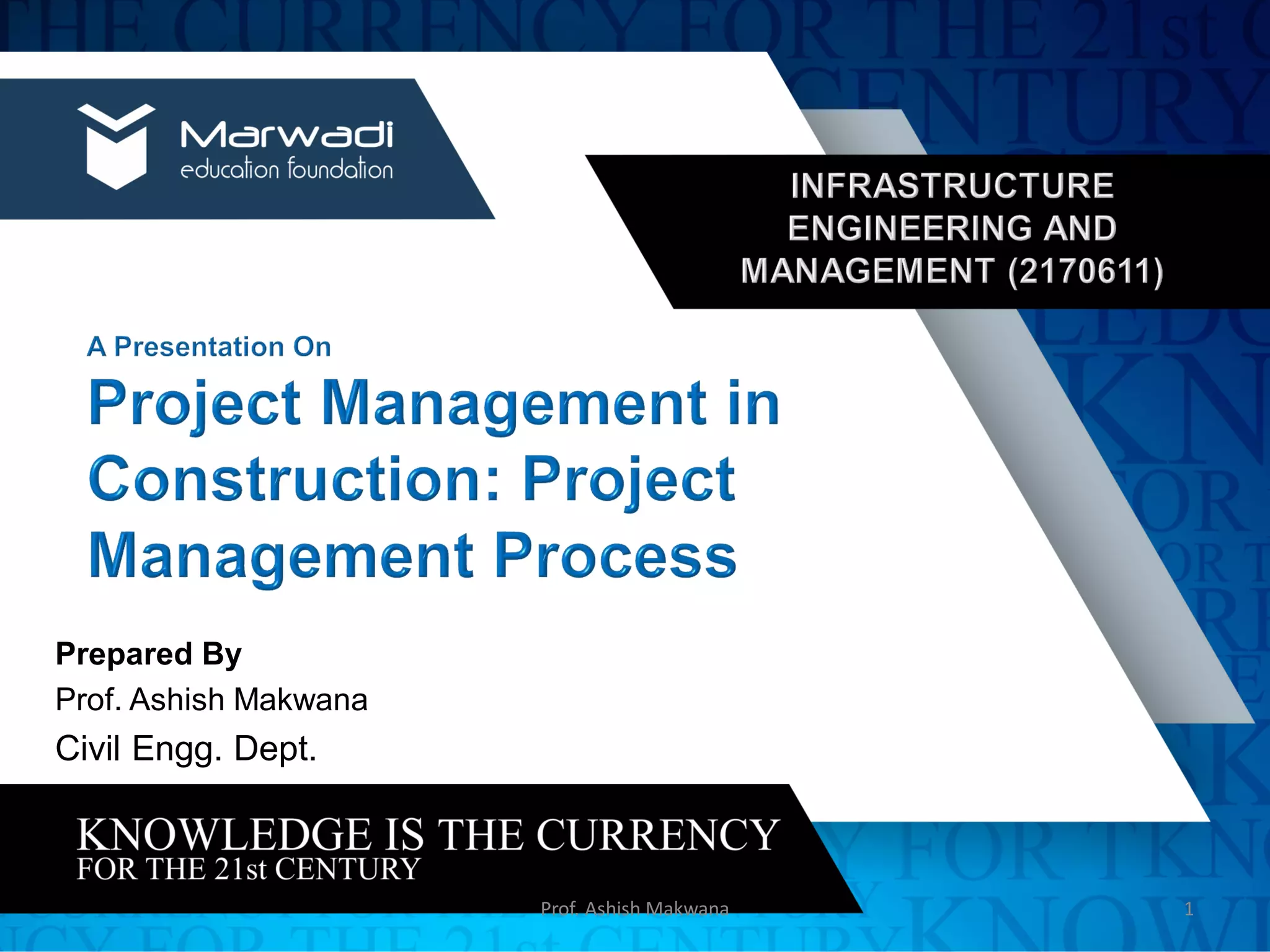 Project management process_Infrastructure Engineering and Management ...