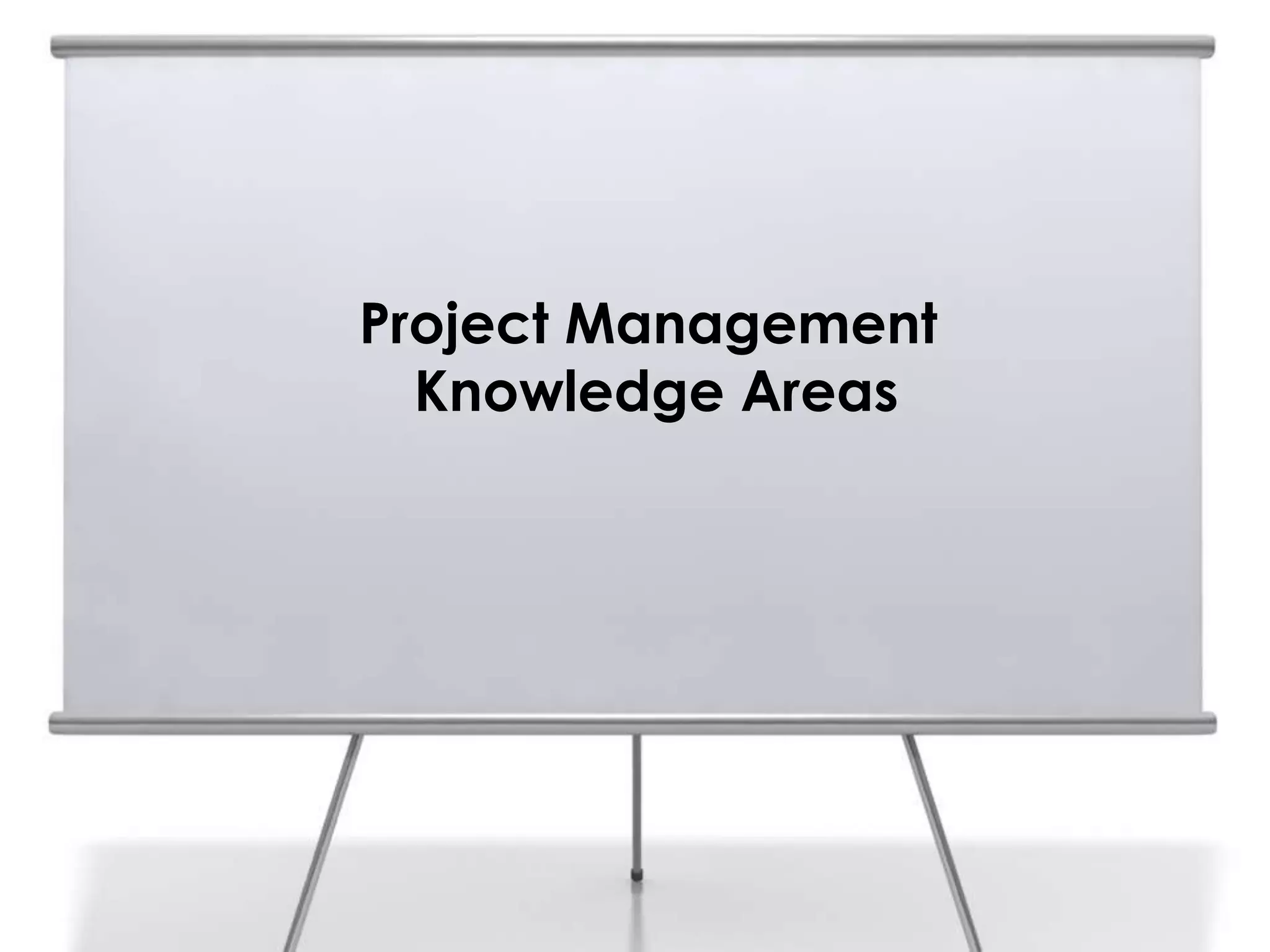 Project management process and Project Management Knowledge areas | PPTX