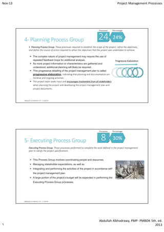 PMP PMBok 5th Project management processes | PDF | Business | Business ...