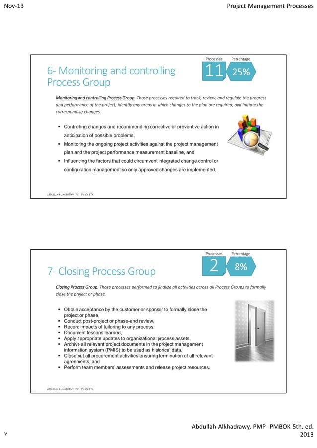 PMP PMBok 5th Project management processes | PDF | Business | Business and Finance