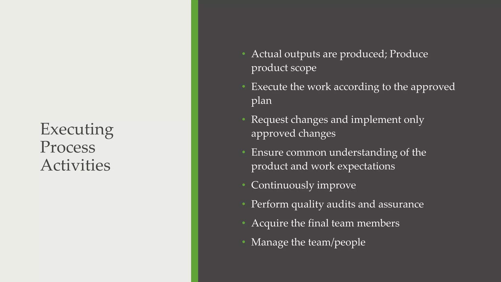 Project Management Processes | PPTX | Business Operations | Business