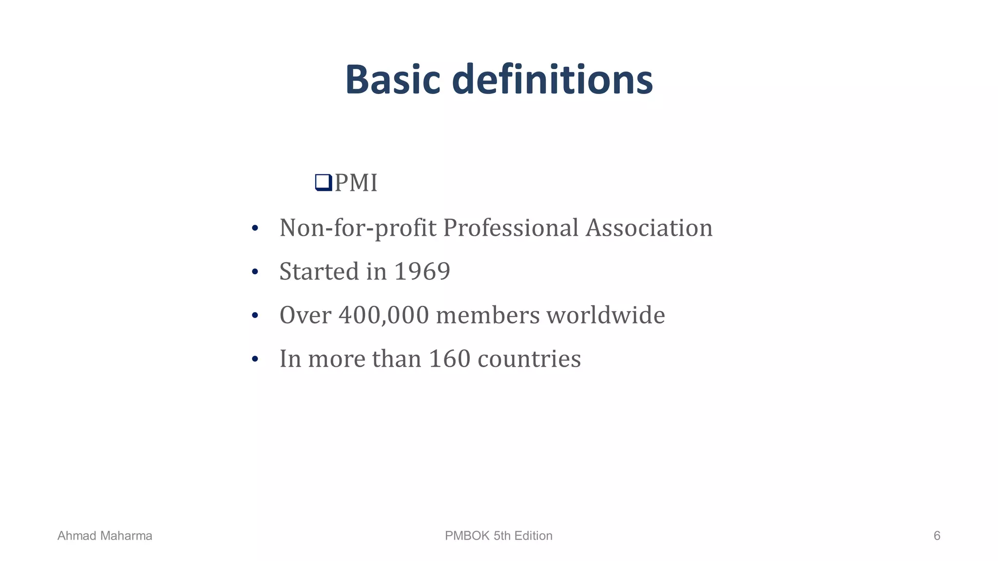 Project Management Professional (PMP) | PDF