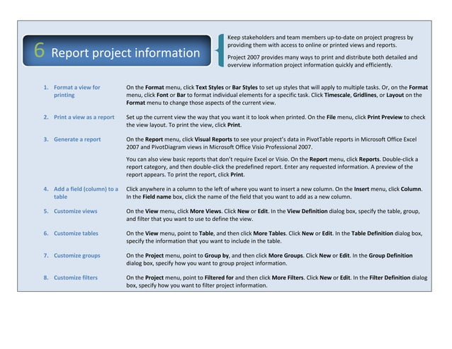 Project Management Quick Reference Guide | DOCX