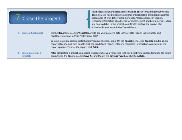 Project Management Quick Reference Guide | DOCX