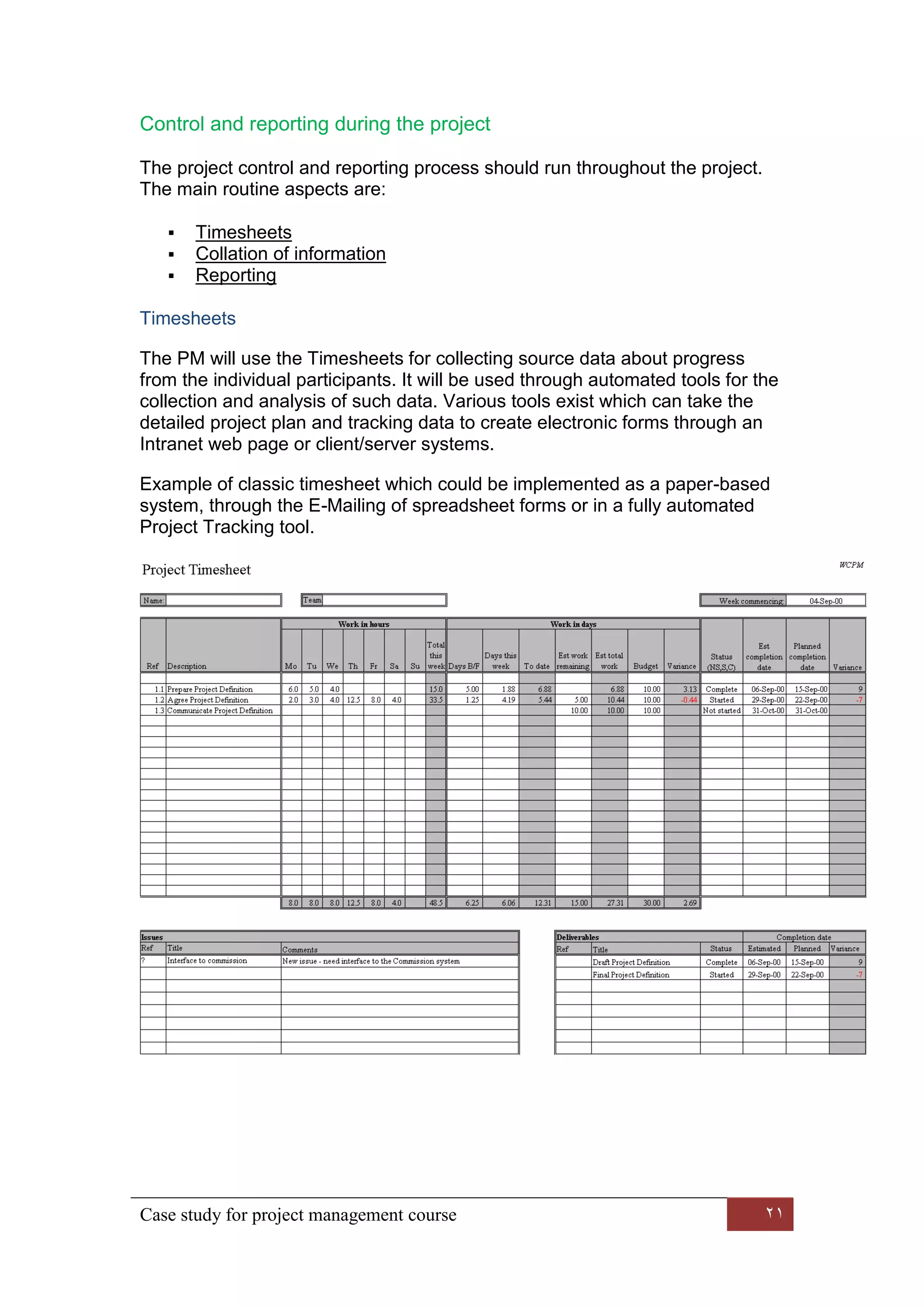 Project management assignment | PDF
