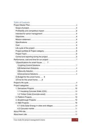 Project management assignment | PDF