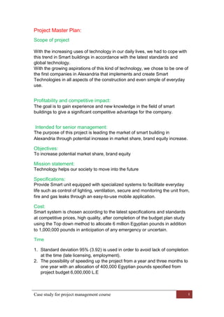 Project management assignment | PDF