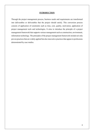 Project management report of stadium | PDF