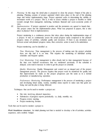 Project management revised | DOCX | Career Advice | Careers