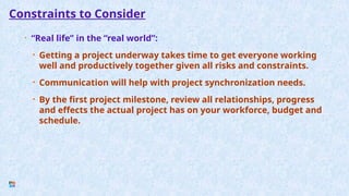 Project Management Risks and Constraints | PPTX