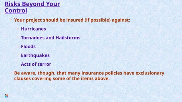 Project Management Risks and Constraints | PPTX