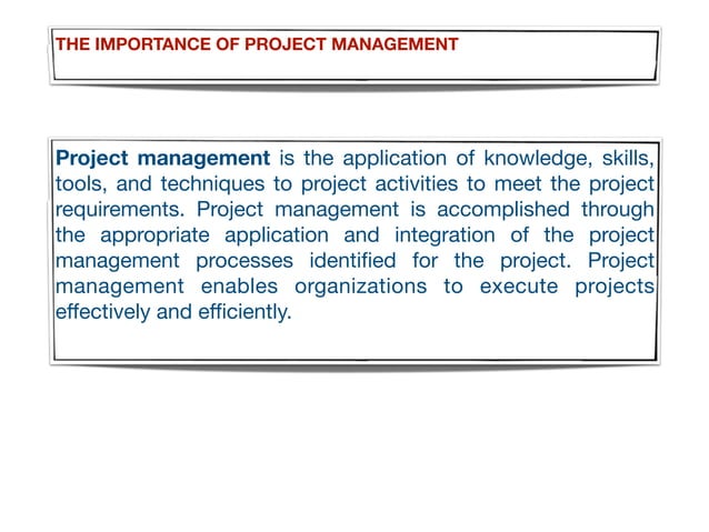 Project management session 1 | PPT