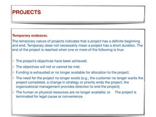 Project management session 1 | PPT