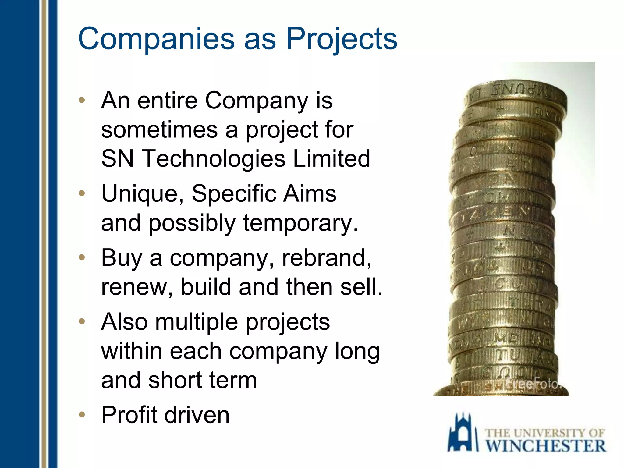 Project Management and SN Technologies Group | PPT