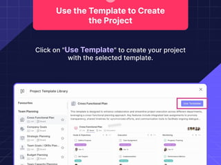 Create a project using templates - project management | PPTX
