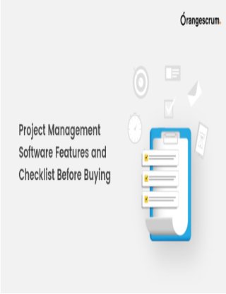 An Effective Checklist and Features for Buying Project Management Software | PDF