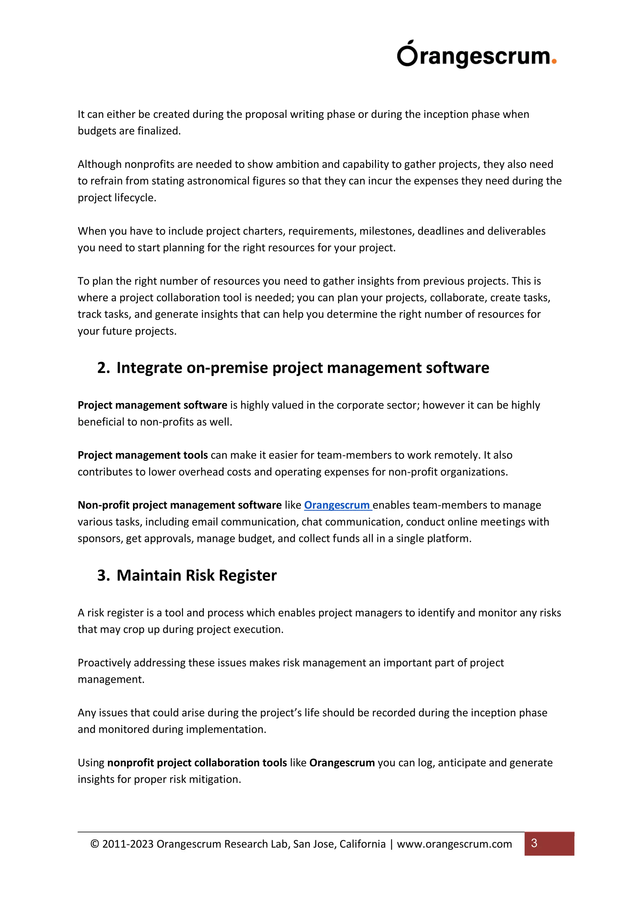 Project management software for non-pofit organization.pdf | Computer ...