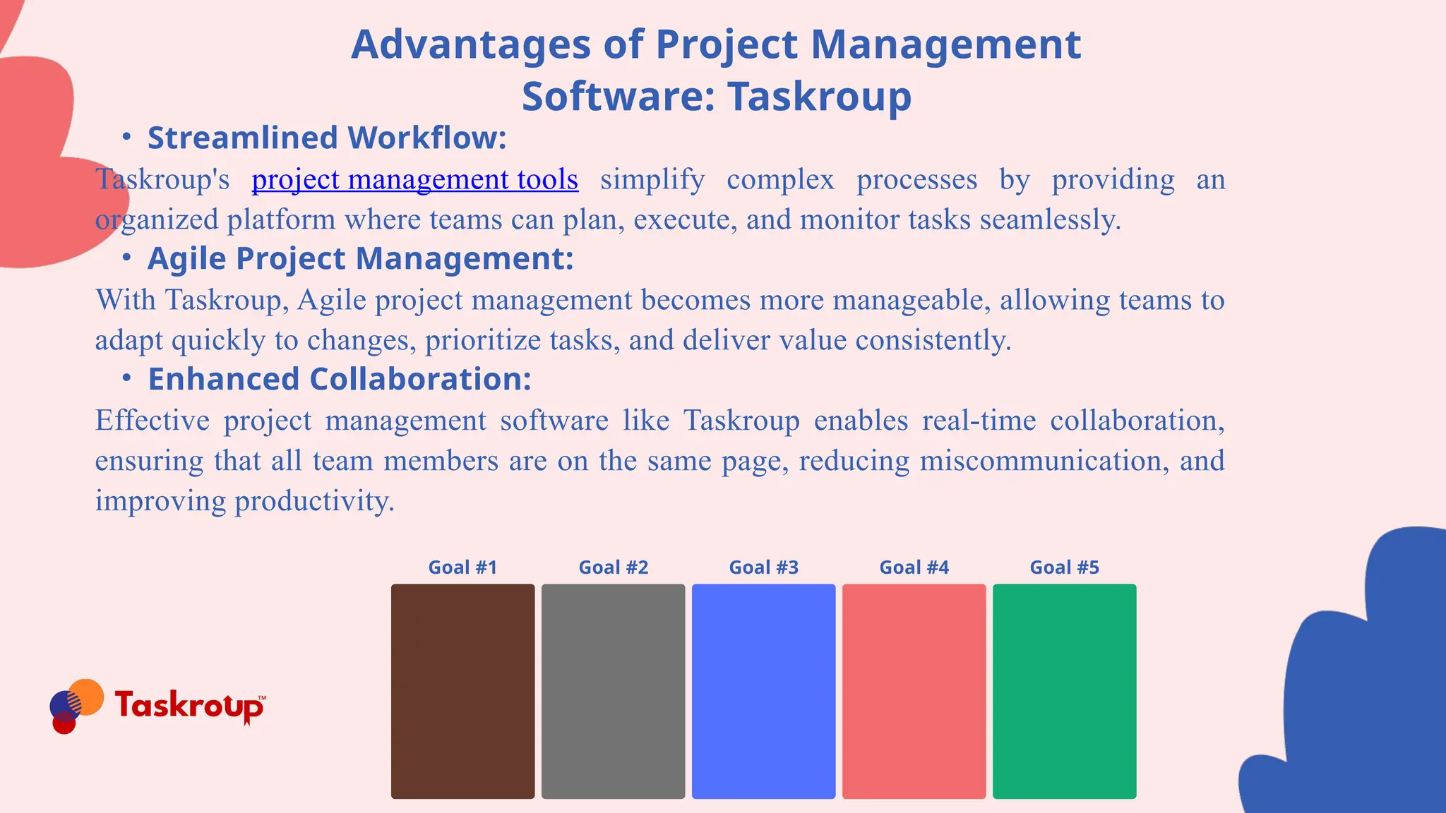 PROJECT MANAGEMENT SOFTWARE TASKROUP.pptx | Free Download
