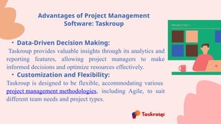 PROJECT MANAGEMENT SOFTWARE TASKROUP.pptx | Free Download