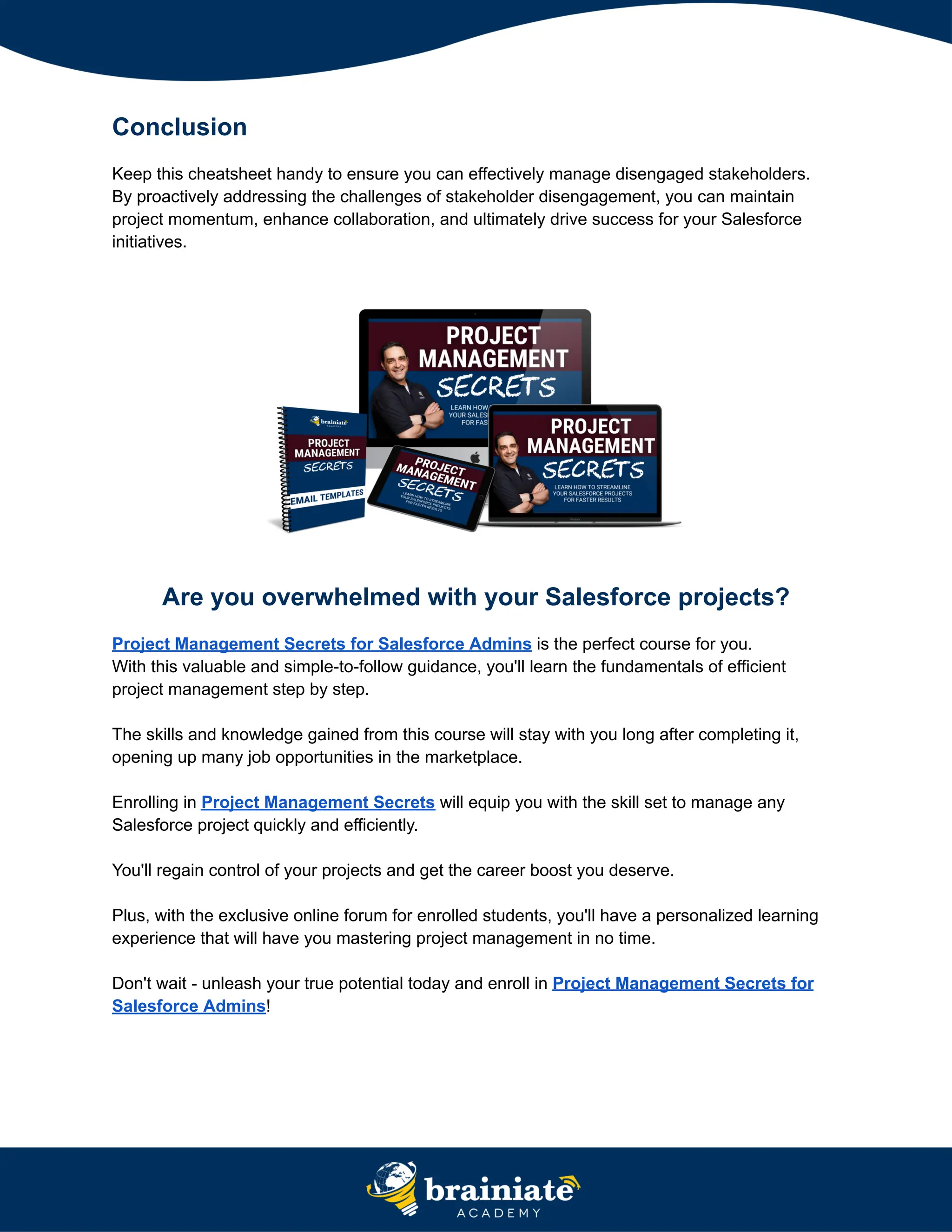 Mastering Stakeholder Engagement: A Key to Salesforce Project Success | PDF