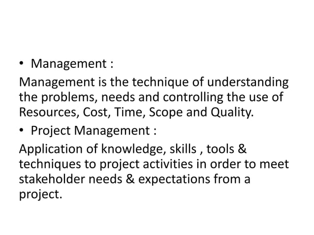 Project management system | PPT