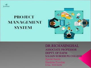 Project management system | PPTX