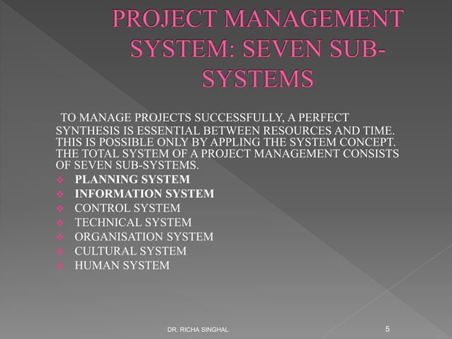 Project management system | PPTX