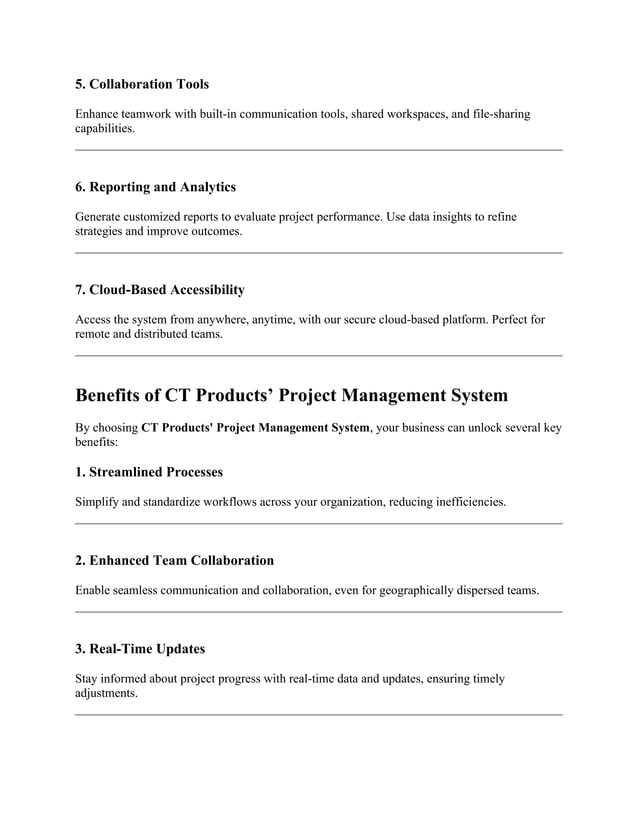 What is a Project Management System? Project Management System | PDF