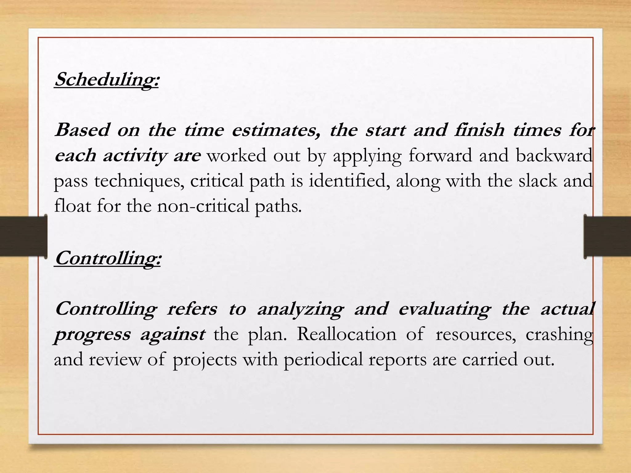Project Management Techniques ( CPM & PERT Techniques ) | PPTX