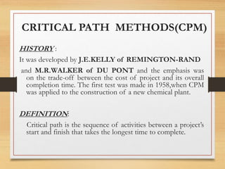 Project Management Techniques ( CPM & PERT Techniques ) | PPTX