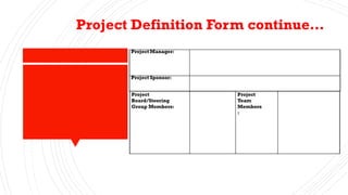 Project Management Template_ Sensei Ndlovu MBA | PPT