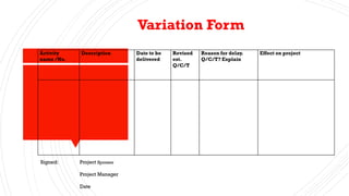 Project Management Template_ Sensei Ndlovu MBA | PPT