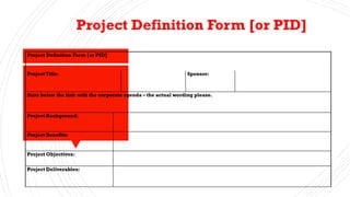 Project Management Template_ Sensei Ndlovu MBA | PPT