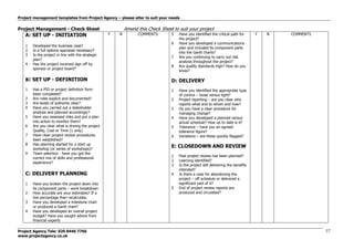 Project management templates | PDF