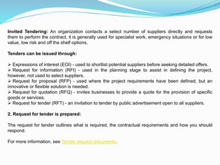 Project management tender | PPTX