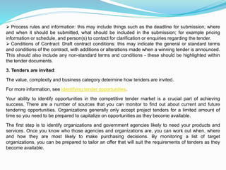 Project management tender | PPTX