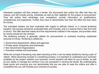 Project management tender | PPTX