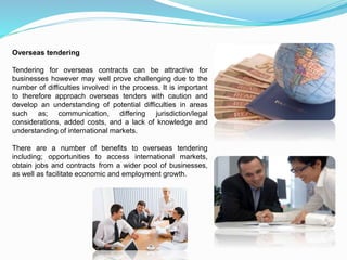 Project management tender | PPTX