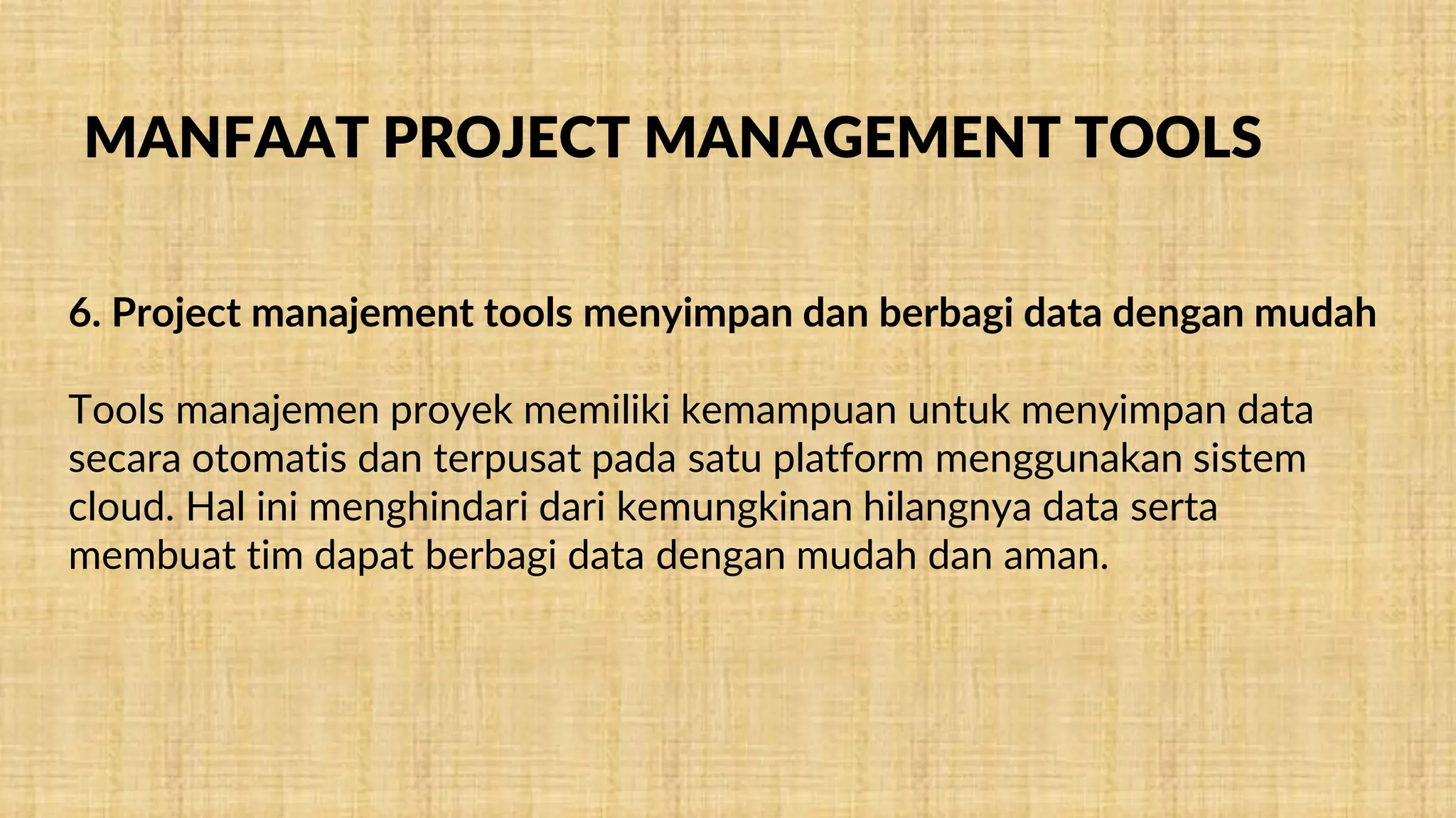 Alat Bantu dalam Pe;aksanaan Project Management | PDF